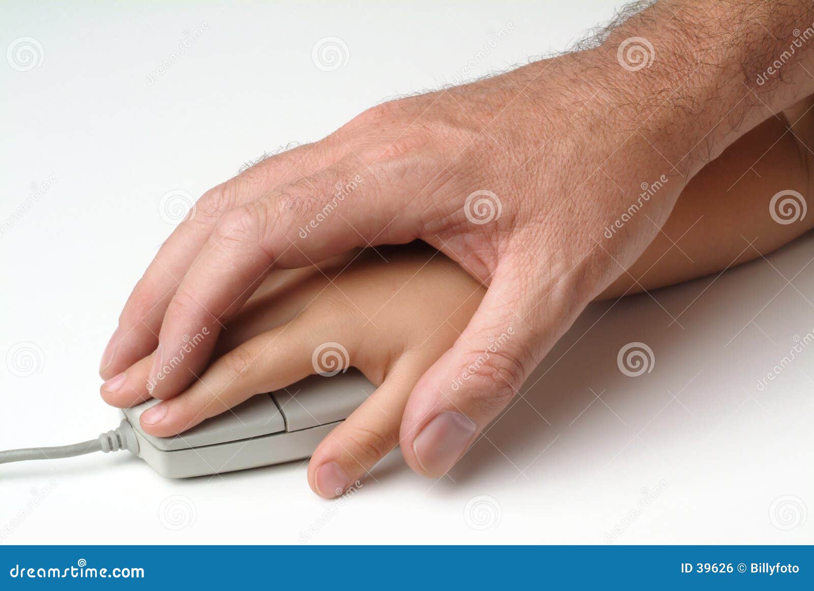 Mani sul mouse fotografia stock. Immagine di insegnamento - 39626