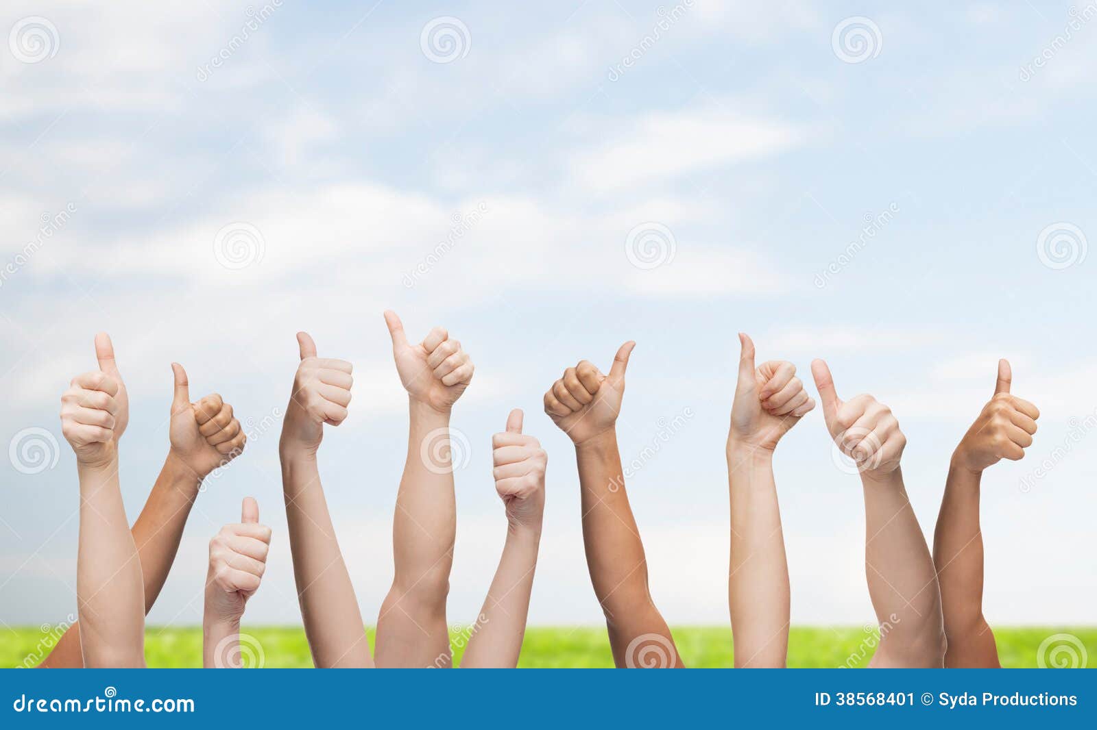 Mani Umane Che Mostrano I Pollici Su Immagine Stock - Immagine di mano ...