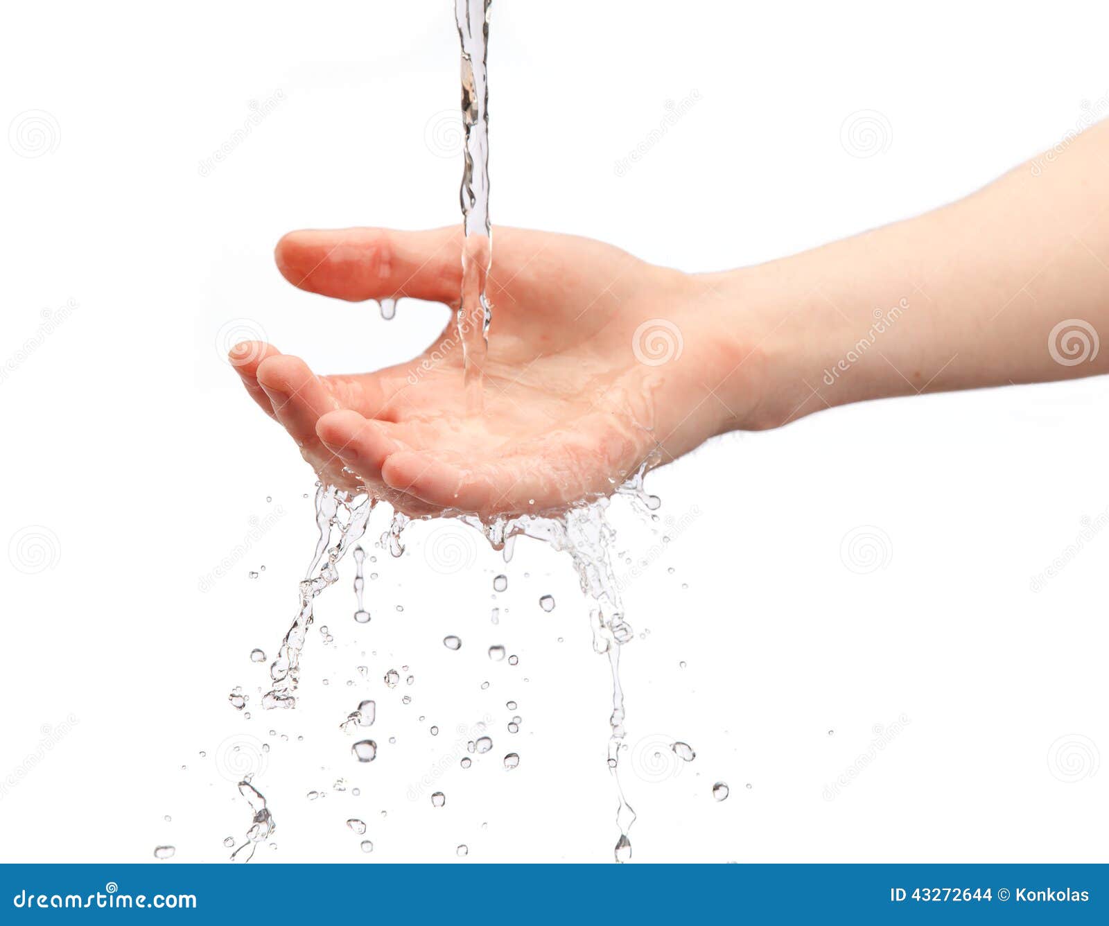 Mani umane con acqua fotografia stock. Immagine di freschezza - 43272644