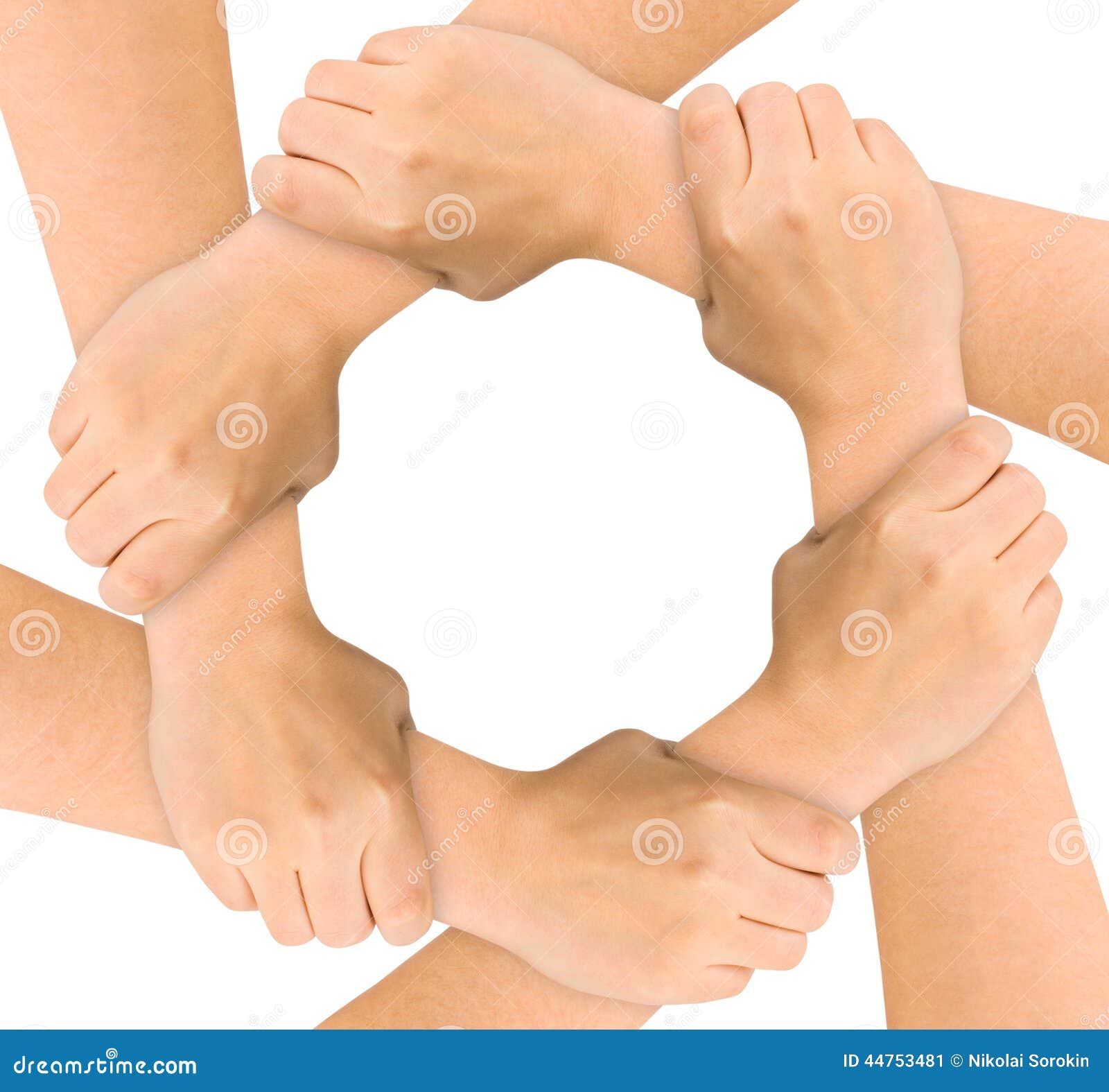 Mani unite immagine stock. Immagine di isolato, fissato - 44753481