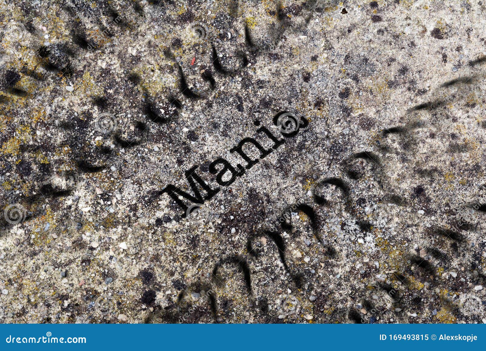 Mania Text on Grunge Background Stock Image - Image of stress ...