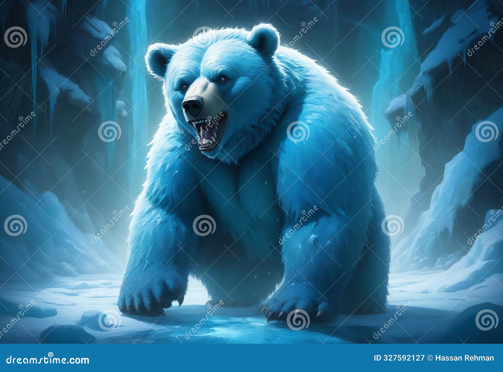 The Maniac Bear Is Shown In Some Form Of Drawing Royalty-Free Stock ...