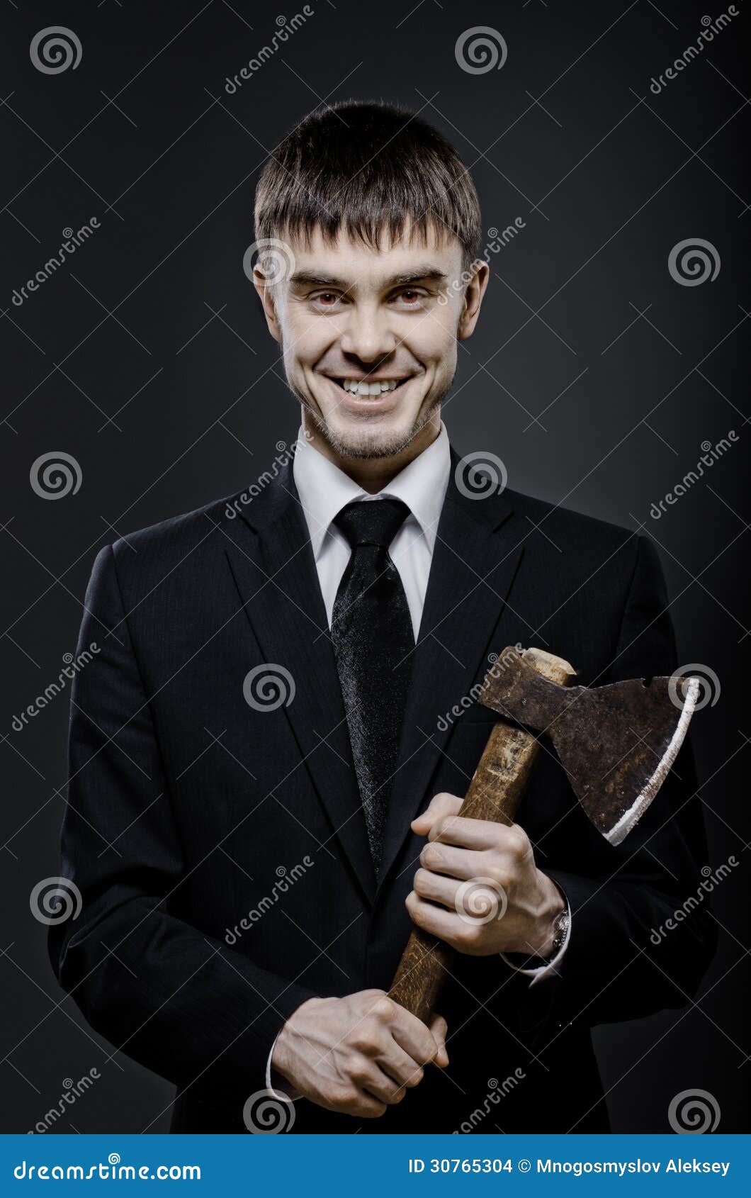 Maniaco foto de archivo. Imagen de hombre, retrato, criminal - 30765304