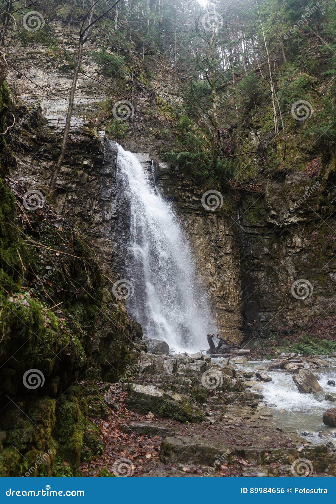 Waterfall In Ukraine - On The Prut River Stock Image | CartoonDealer ...