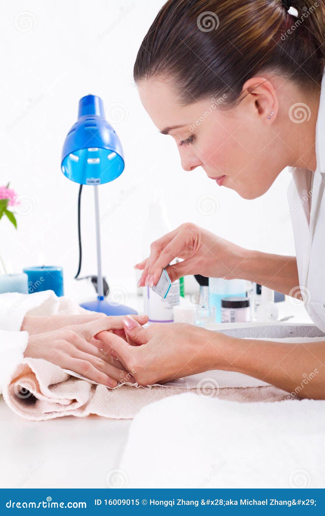 Manicure stock image. Image of flowers, acrylic, beautiful - 16009015