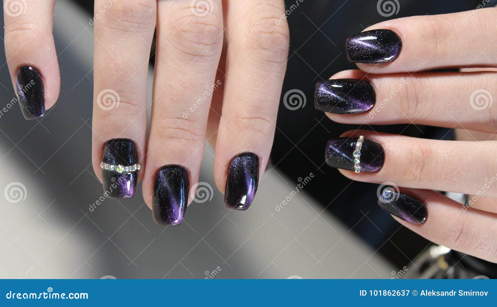 Manicure Design, Sky Color with Abstraction Stock Image - Image of ...