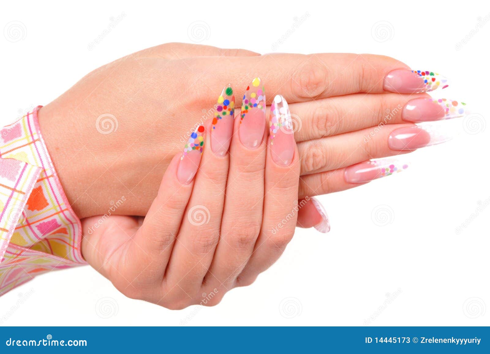 Manicure on female hands stock image. Image of elegant - 14445173