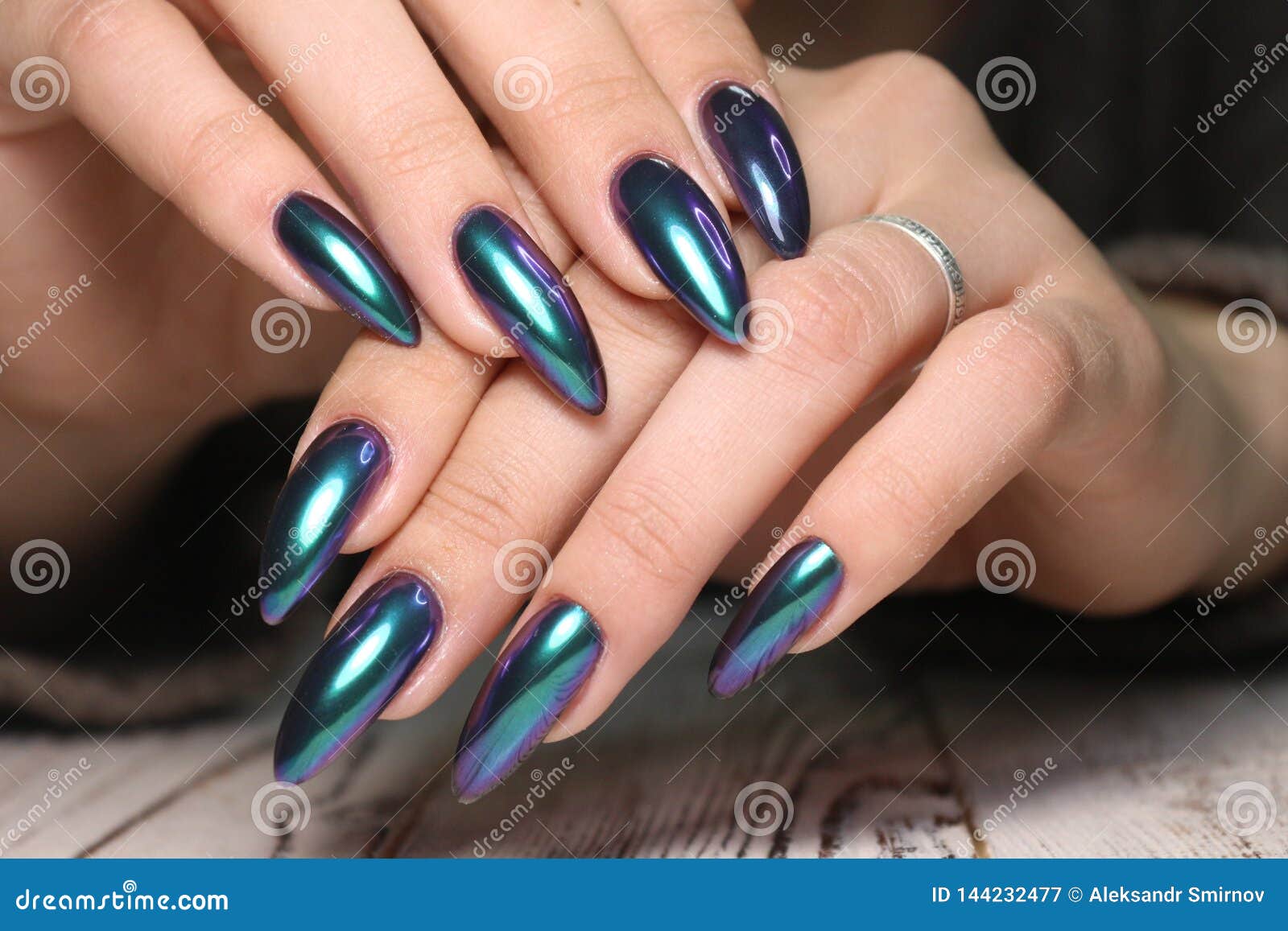 Manicure with long nails stock image. Image of glamour - 144232477