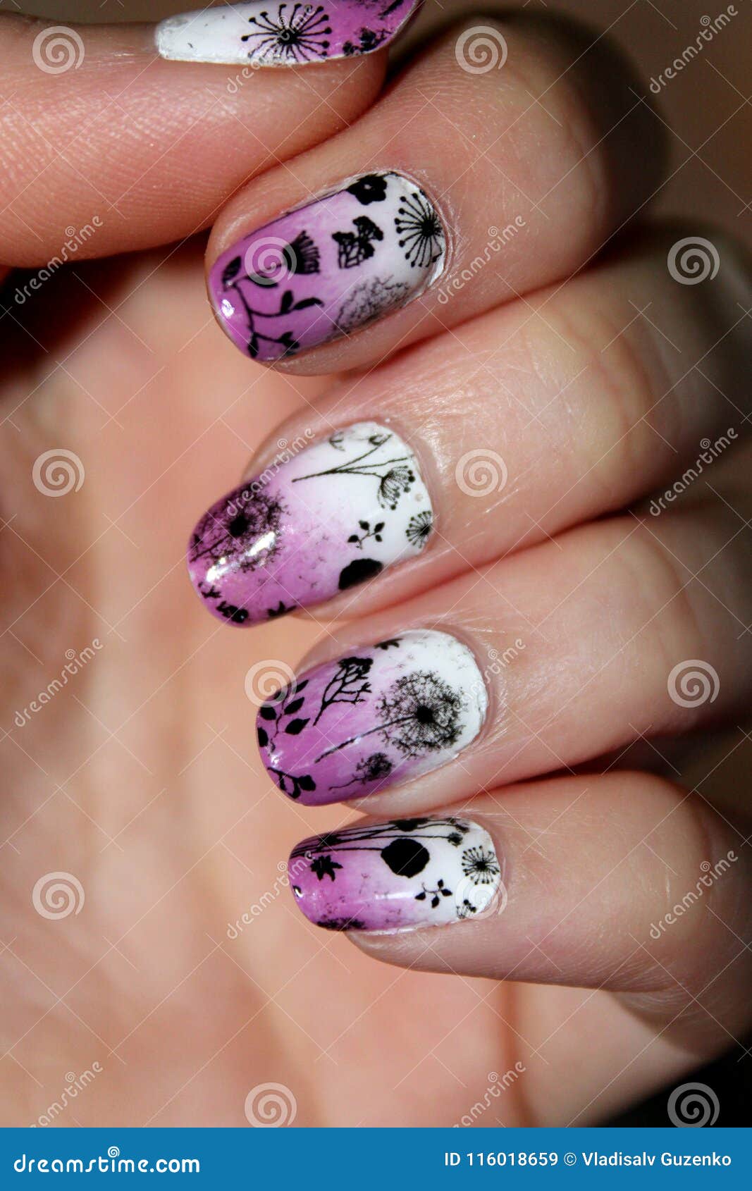 Manicure nails patterns stock image. Image of background - 116018659