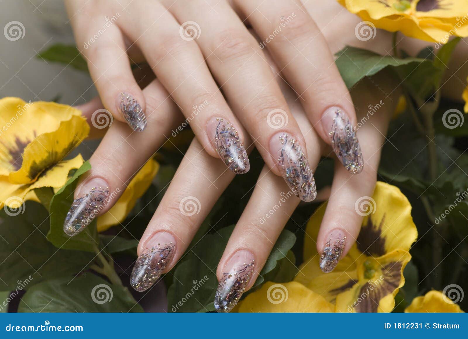 Manicure one s nails. stock image. Image of brushes, nails - 1812231