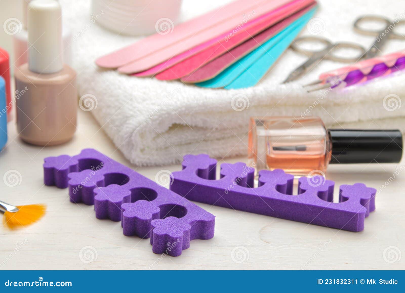 Manicure and Pedicure Tools, File, Nail Polish and Scissors, Finger ...