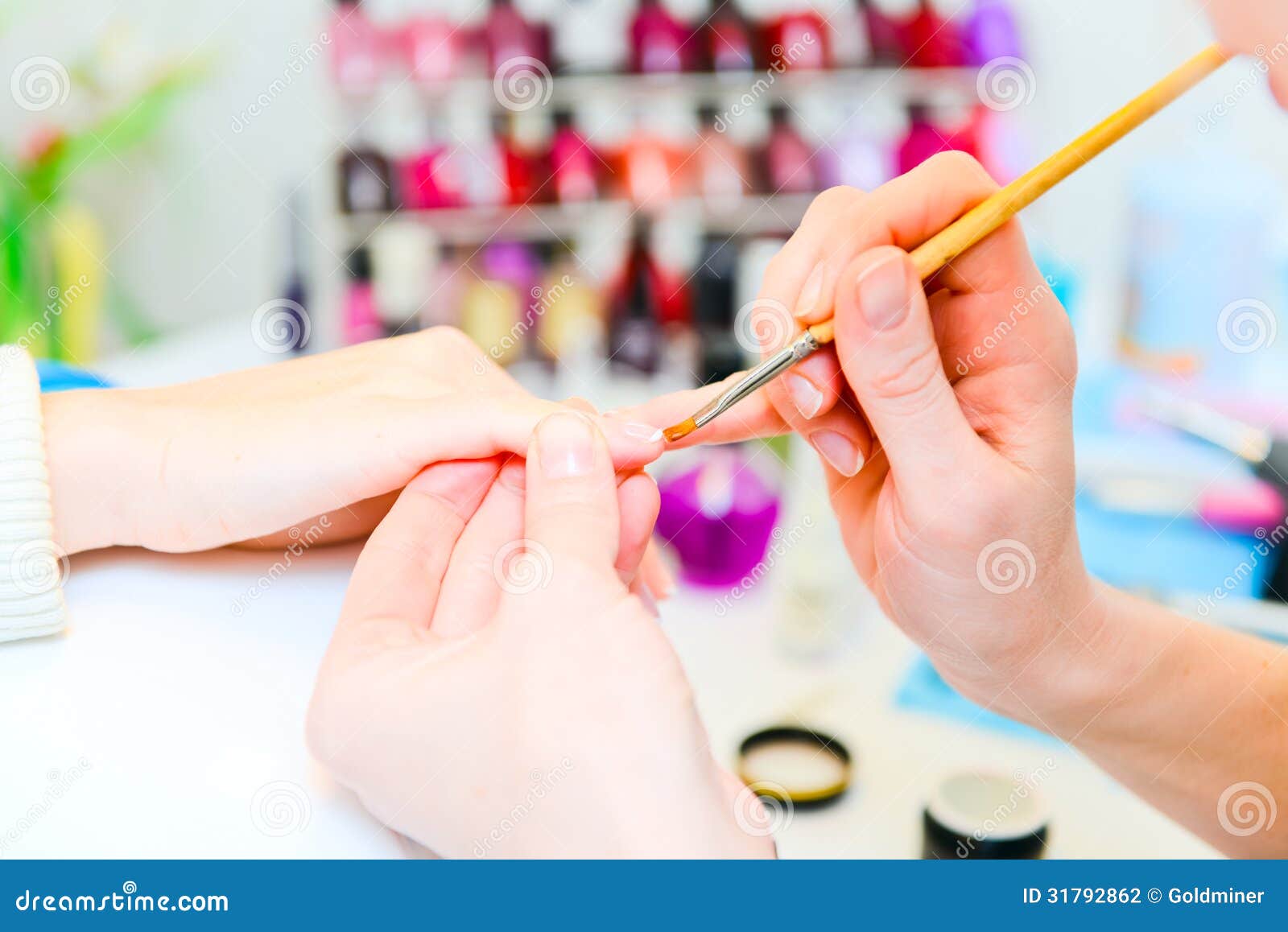 Manicure. stock photo. Image of doctor, french, pamper - 31792862