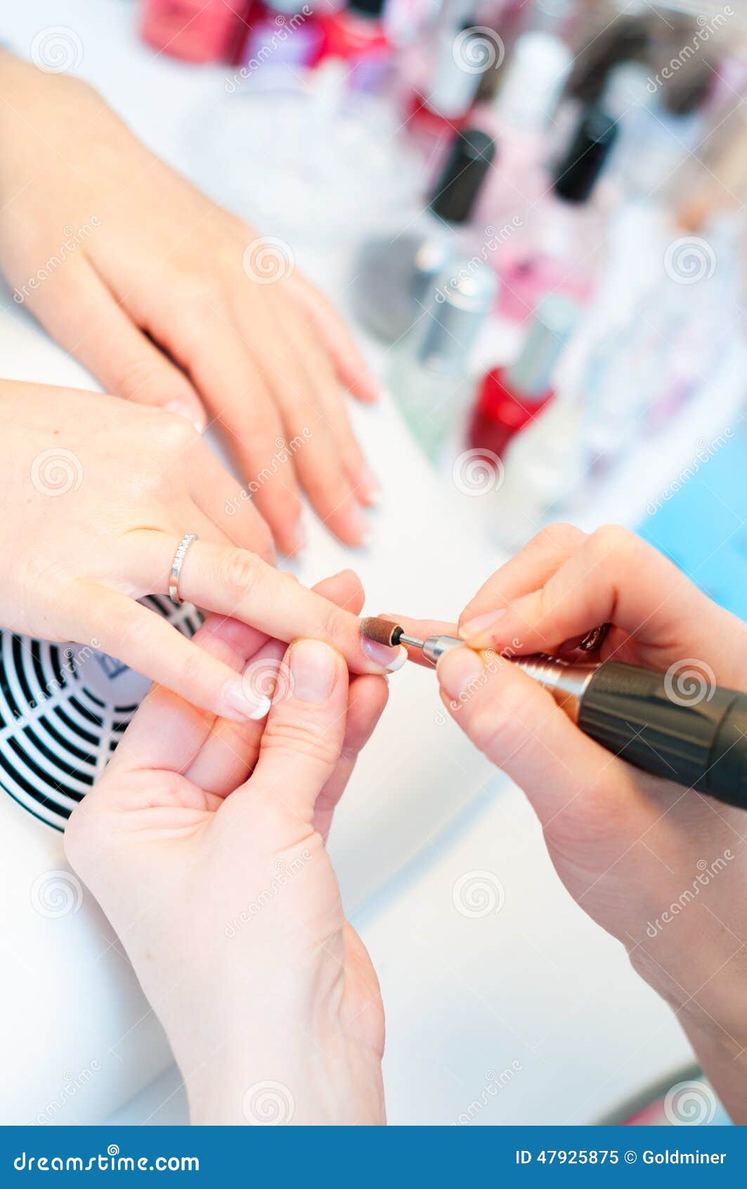 Manicure. stock image. Image of girl, beautician, female - 47925875