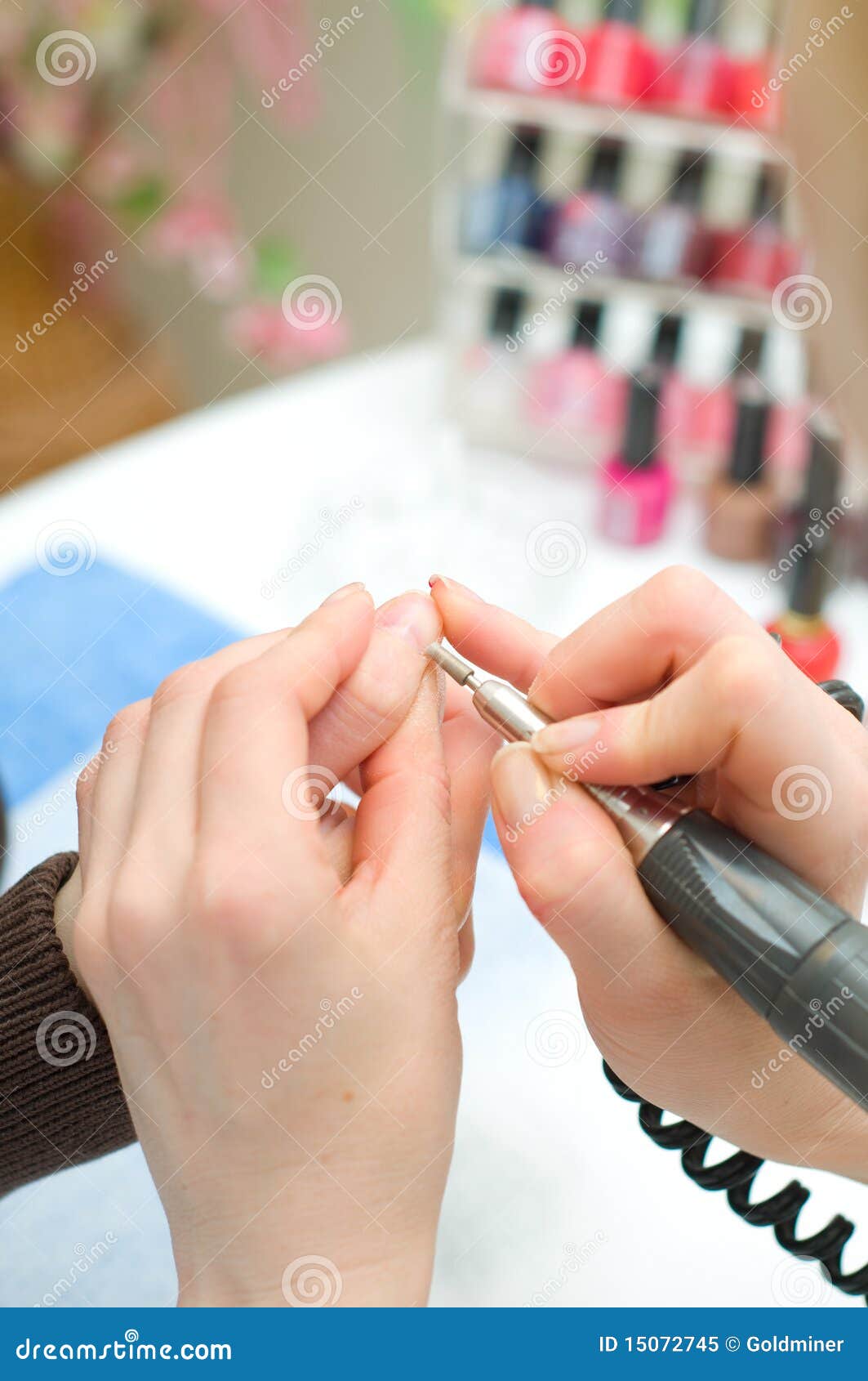 Manicure procedure stock image. Image of pamper, healthy - 15072745