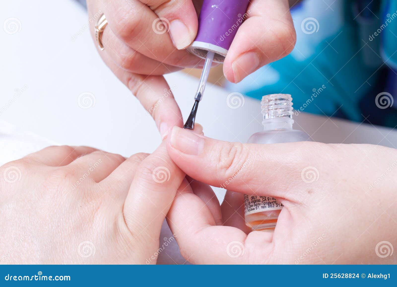 Manicure procedure stock photo. Image of beautician, beauty - 25628824