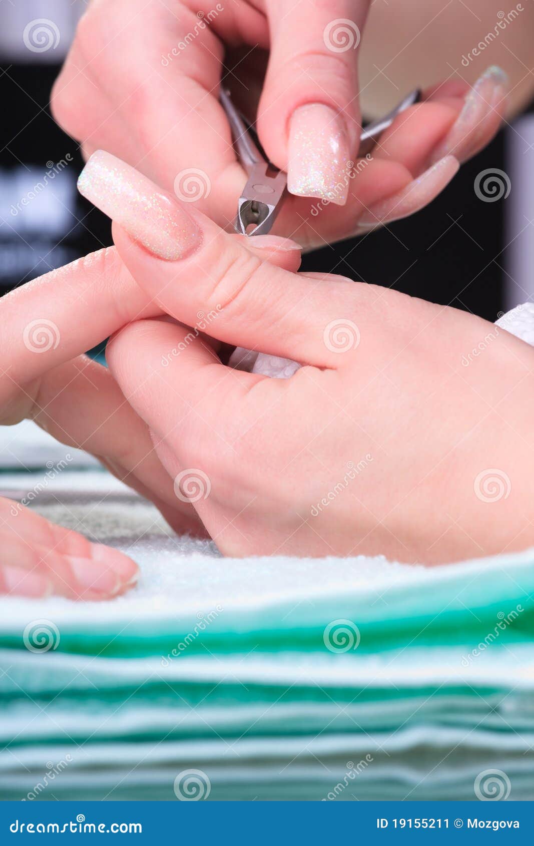 Manicure process stock image. Image of healthy, femininity - 19155211