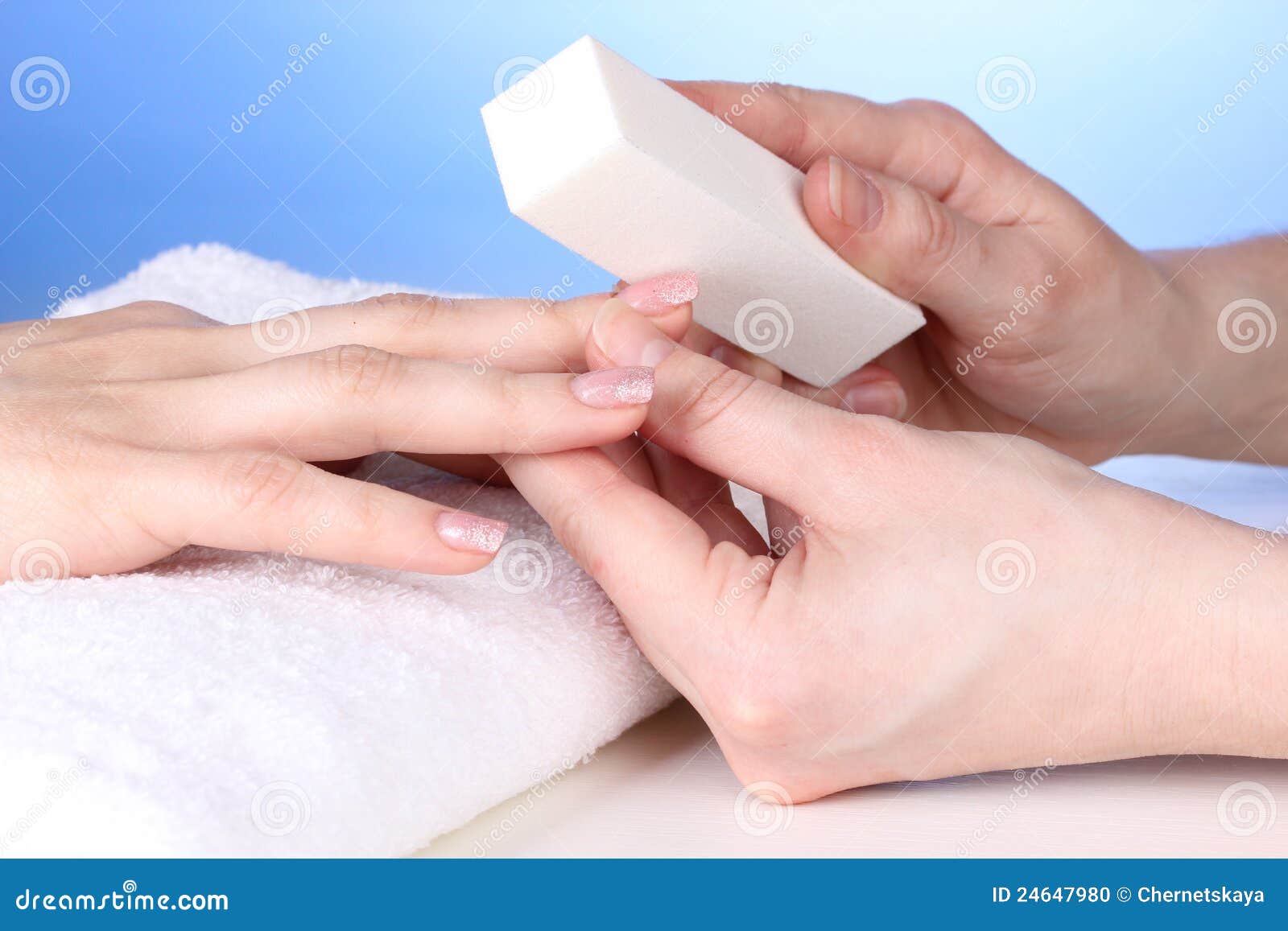 Manicure process in salon stock photo. Image of close - 24647980