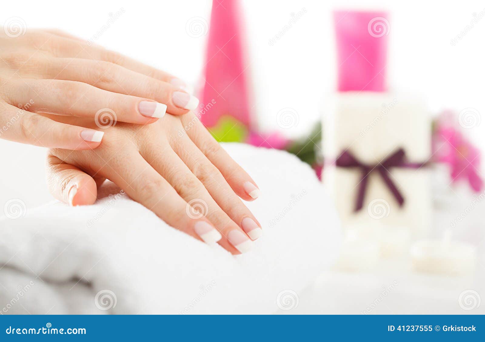 Manicure stock image. Image of elegance, candle, moisturizer - 41237555