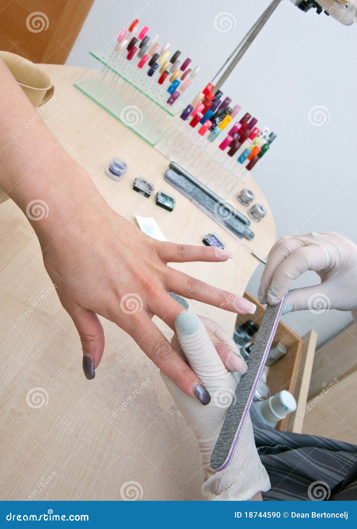 Manicure treatment stock photo. Image of beauty, close - 18744590