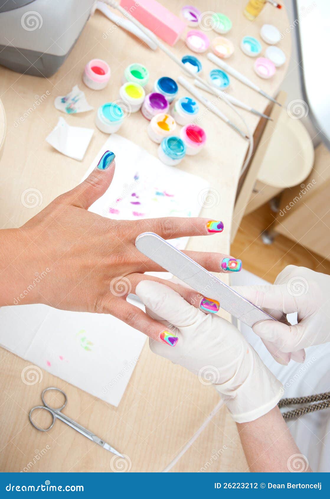 Manicure treatment stock photo. Image of closeup, finger - 26223212