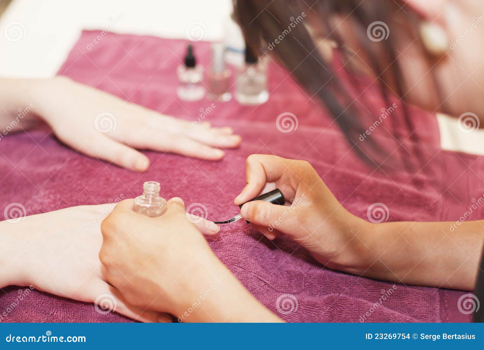 Manicure Treatment in Beauty Spa Saloon Stock Photo - Image of care ...