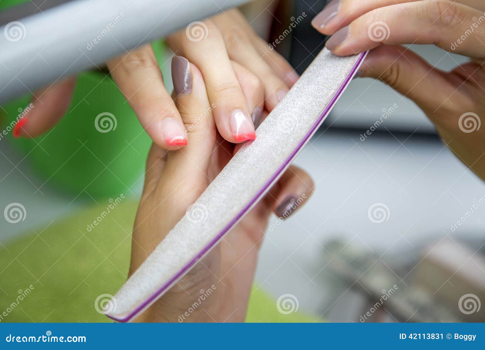 Manicure treatment stock image. Image of closeup, elegant - 42113831