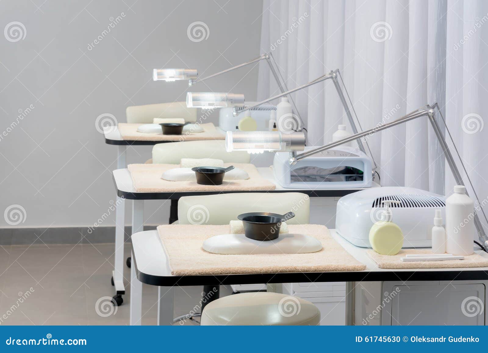 Manicure Works Area - Close-up Stock Photo - Image of manicure, layout ...