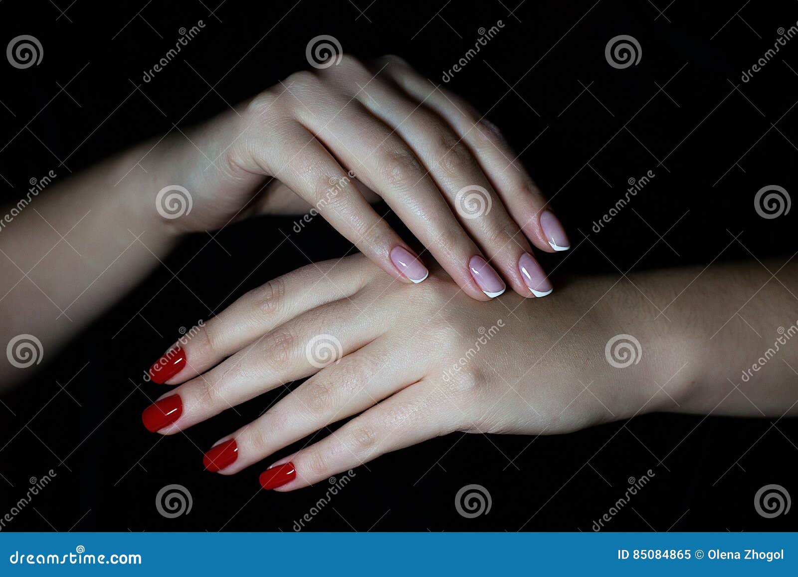 Manicured Hands with Nailpolish Stock Image - Image of atractive, hands ...