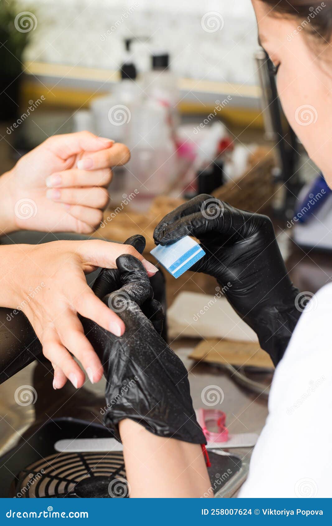 Manicurist Work Process. the Master Processes the Client& X27;s Nails ... Manicurist Work Process. the Master Processes the Client& X27;s Nails ...
