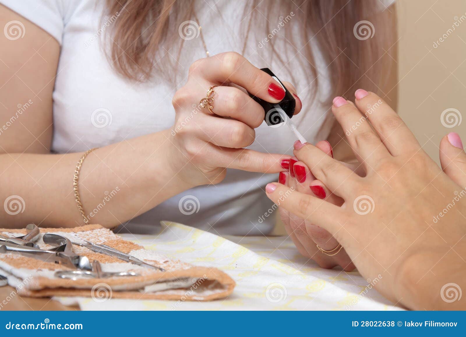 Manicurist Working with Nails Stock Photo - Image of nailcare ...