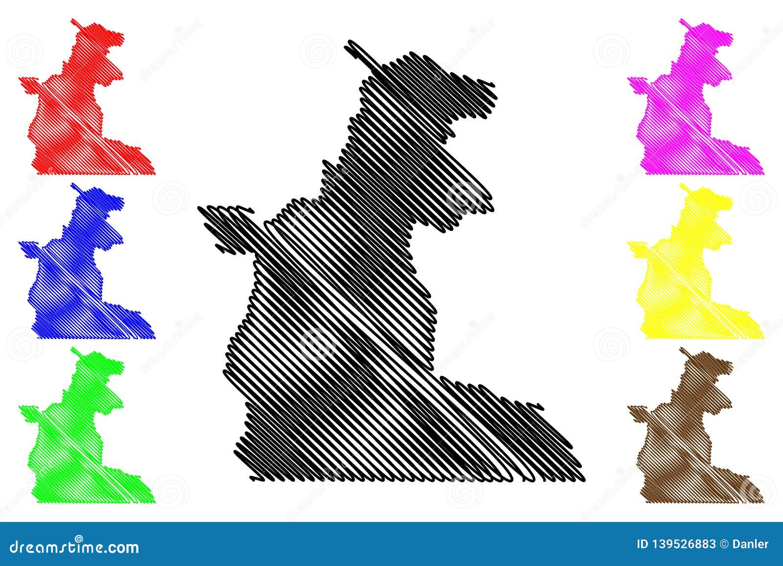 Maniema Province Map Vector Stock Vector - Illustration of drawing ...