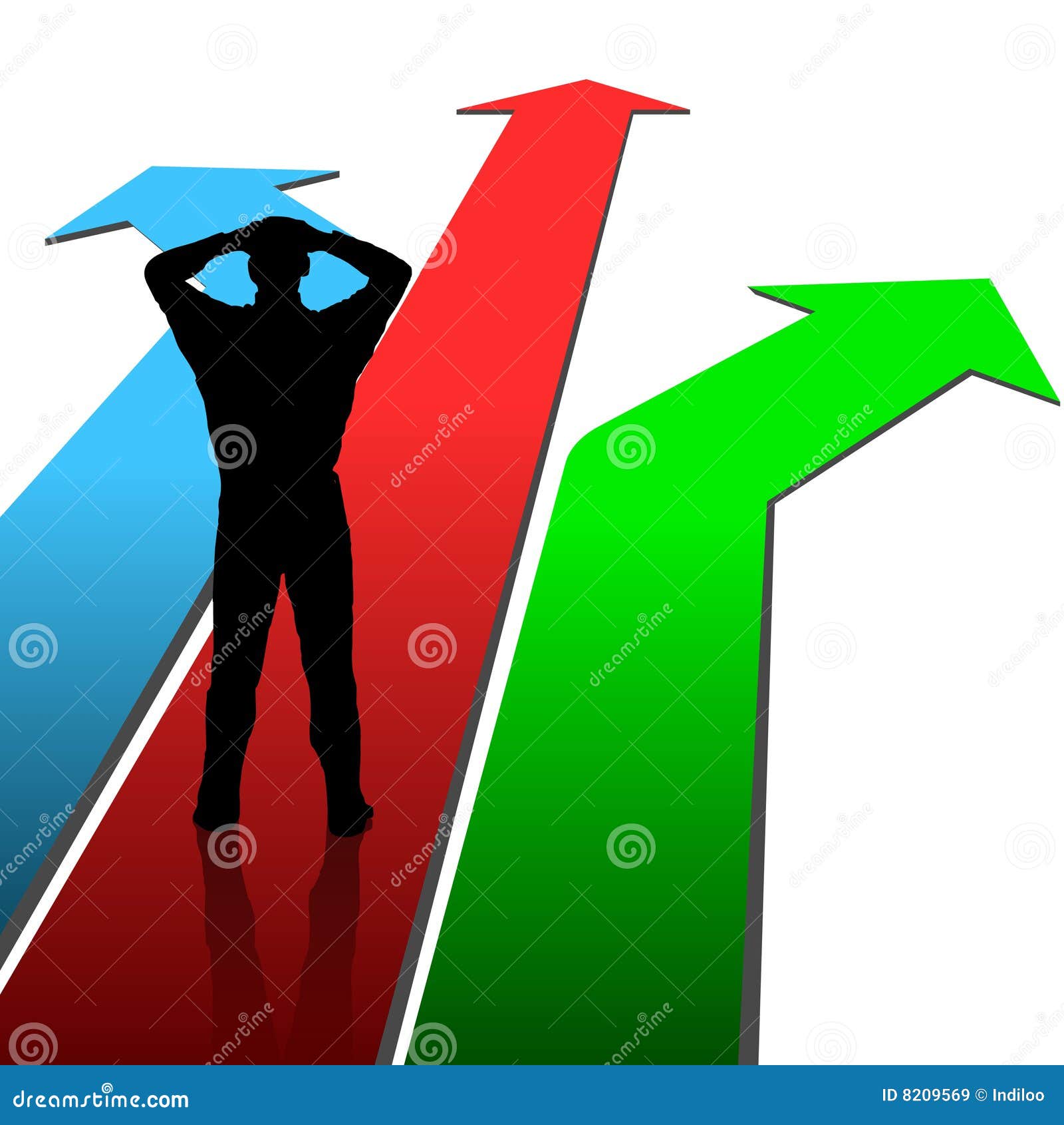 Manieren te kiezen stock illustratie. Illustration of pictogram - 8209569