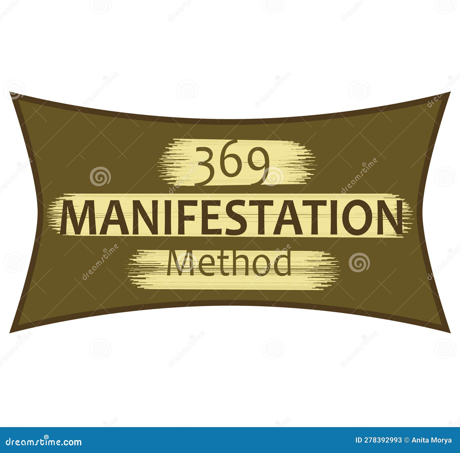 369 Manifestation Method Text Power Of Design . Stock Image ...