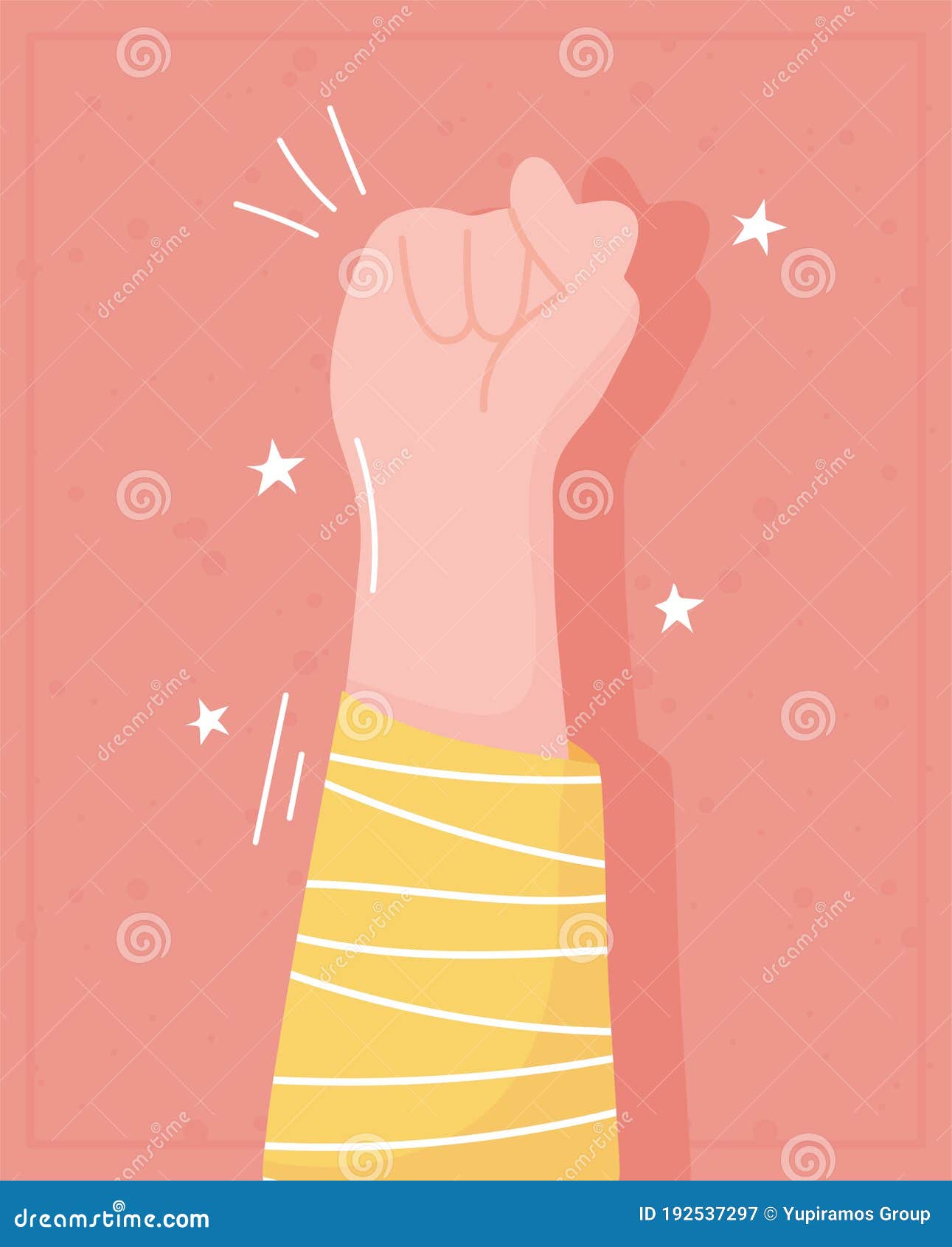 Manifestation Protest Activists, Raised Hands In Fist Cartoon ...