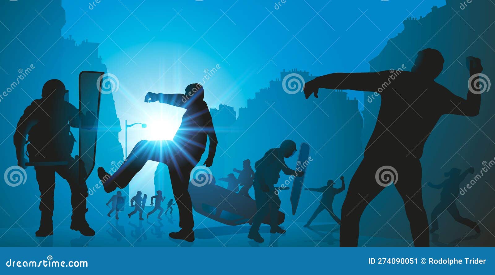 Violent Demonstration in the Streets of Paris. Stock Image - Image of repression, gendarmerie ...