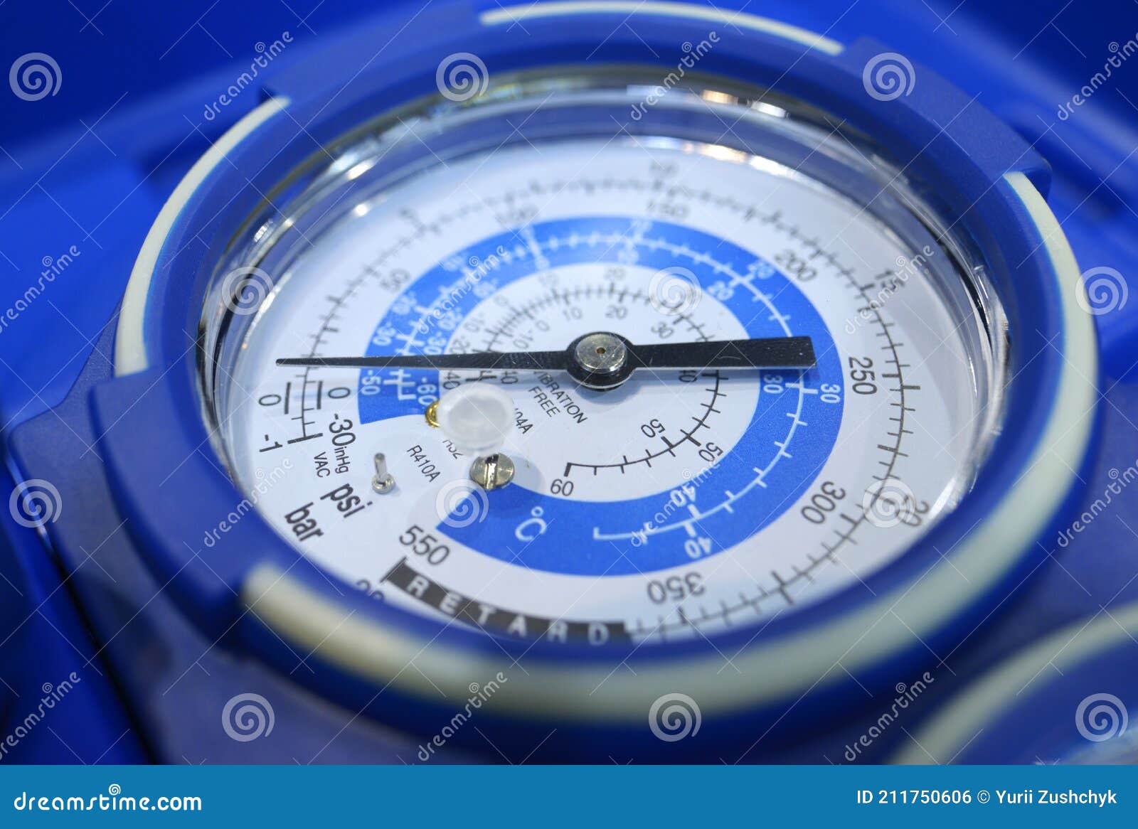Manifold Gauge Placed in a Box Stock Photo - Image of manometer ...