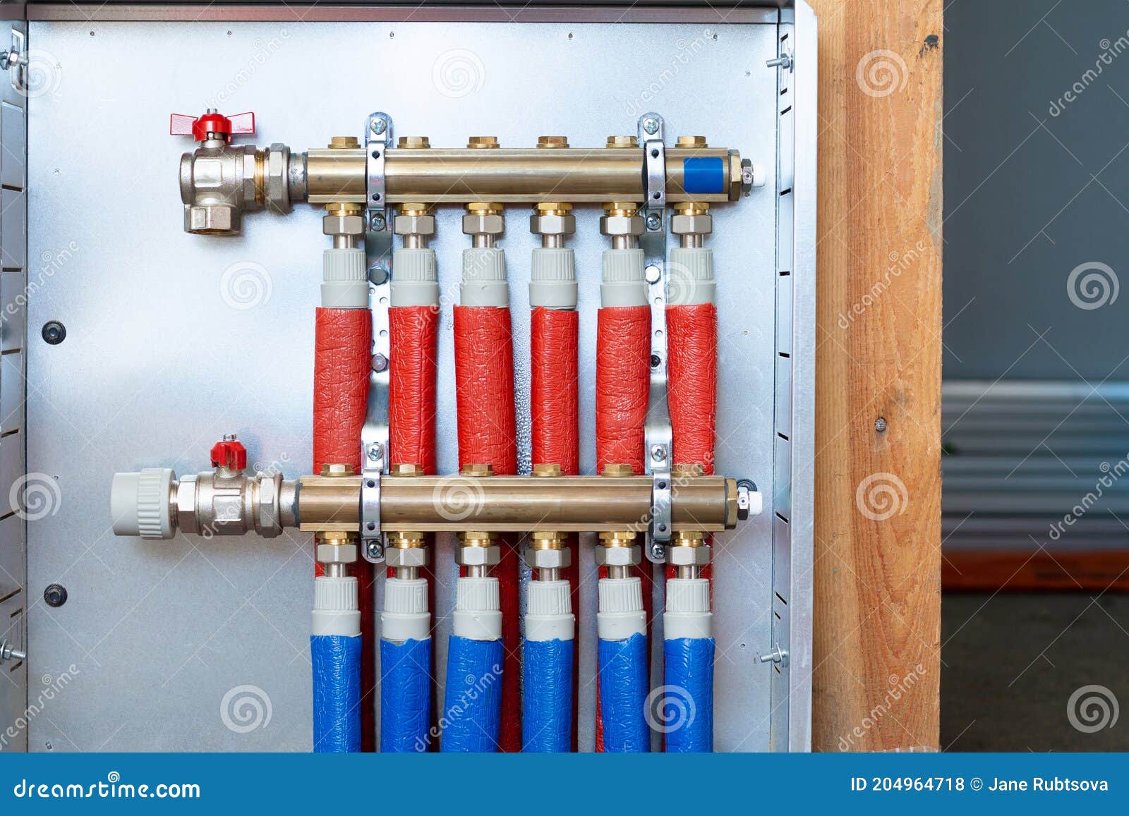 Manifold Installed In The Cab Of Conduction Of An Old Steam Locomotive ...