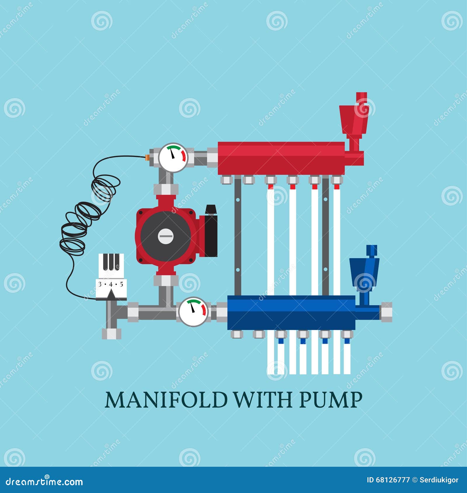 Car Manifold Vector Icon On White Background. Flat Vector Car Manifold ...