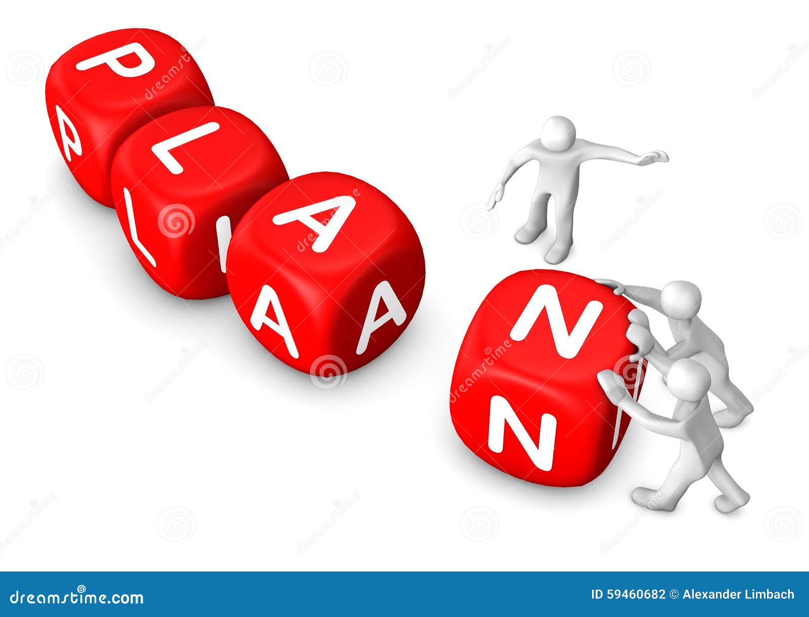 Manikin Cubes Plan stock illustration. Illustration of solution - 59460682