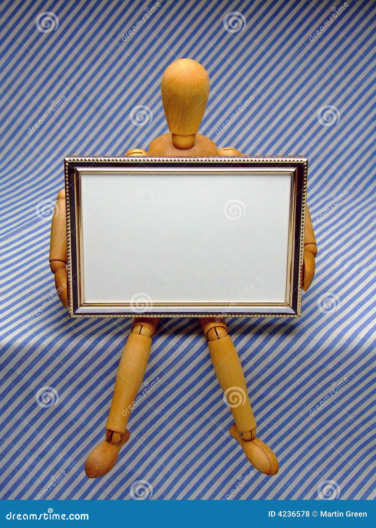 Manikin with Frame /a stock photo. Image of holding, hold - 4236578