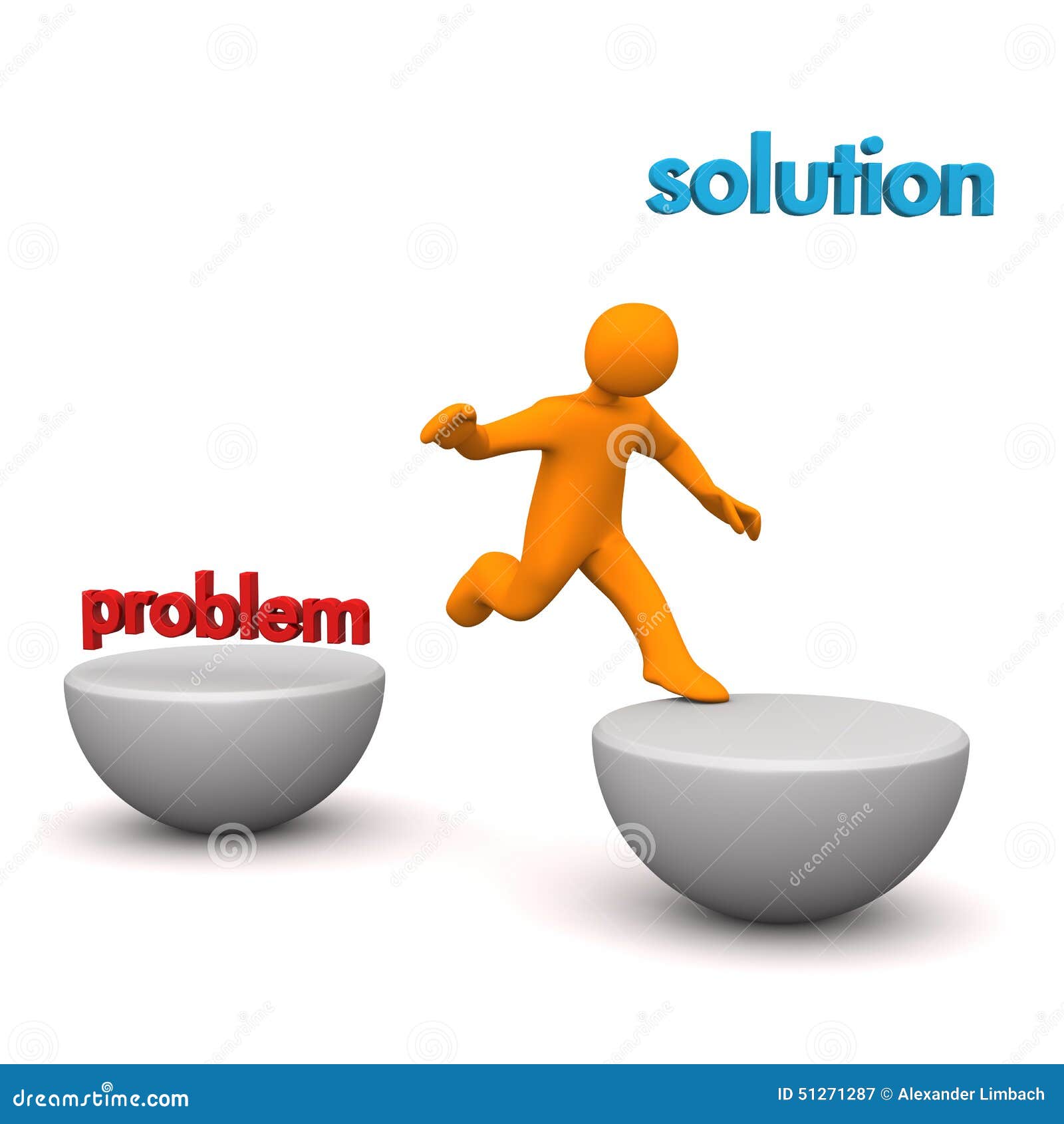Manikin Problem Solution Jump Stock Illustration - Illustration of self ...