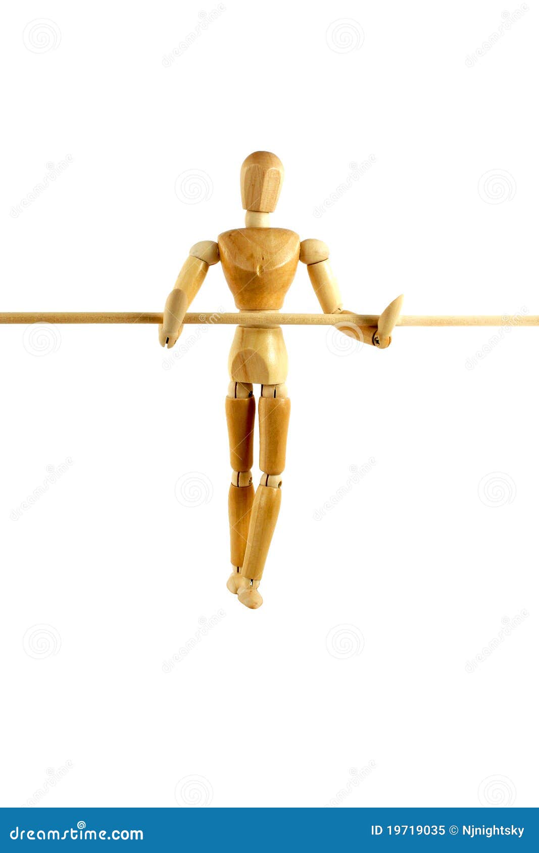 Manikin Walking a Tightrope Stock Image - Image of dummy, tightrope ...