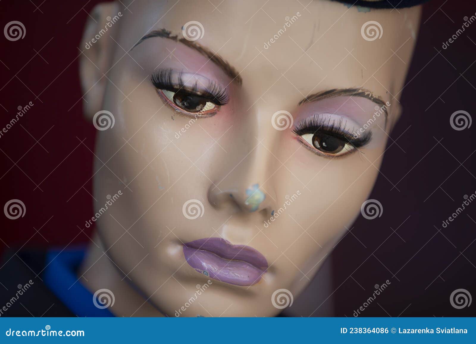 Manikin woman face stock photo. Image of makeup, adult - 238364086