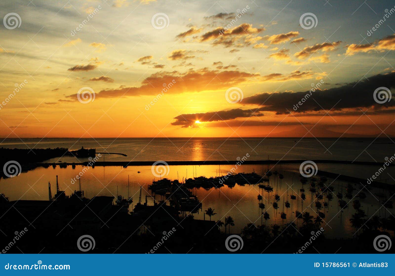 Manila Bay Sunset stock image. Image of horizon, reflected - 15786561