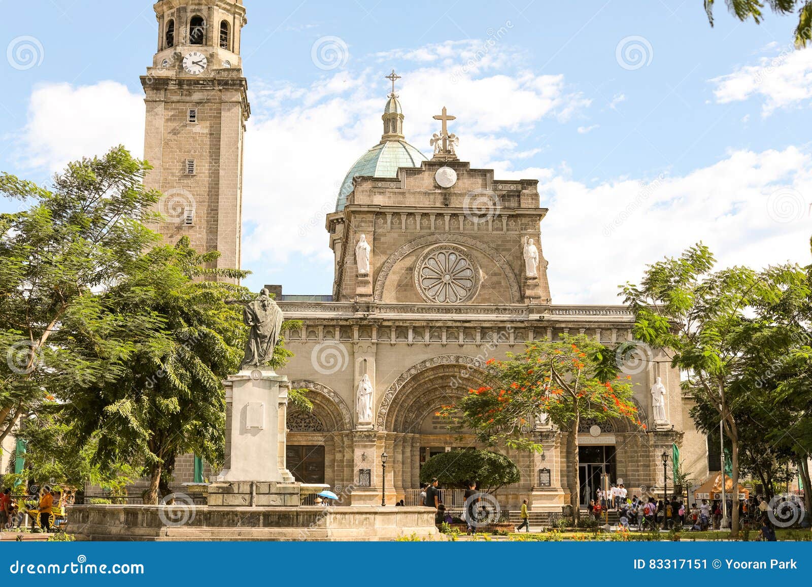 Manila Cathedral editorial photo. Image of dome, historical - 83317151