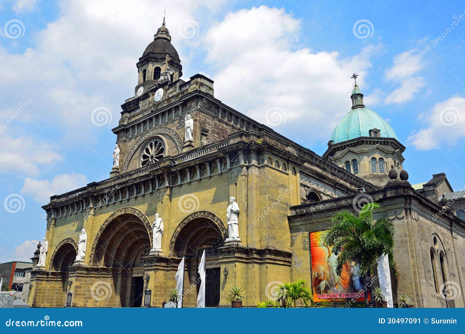 Manila Cathedral stock image. Image of catholic, cathedral - 30497091