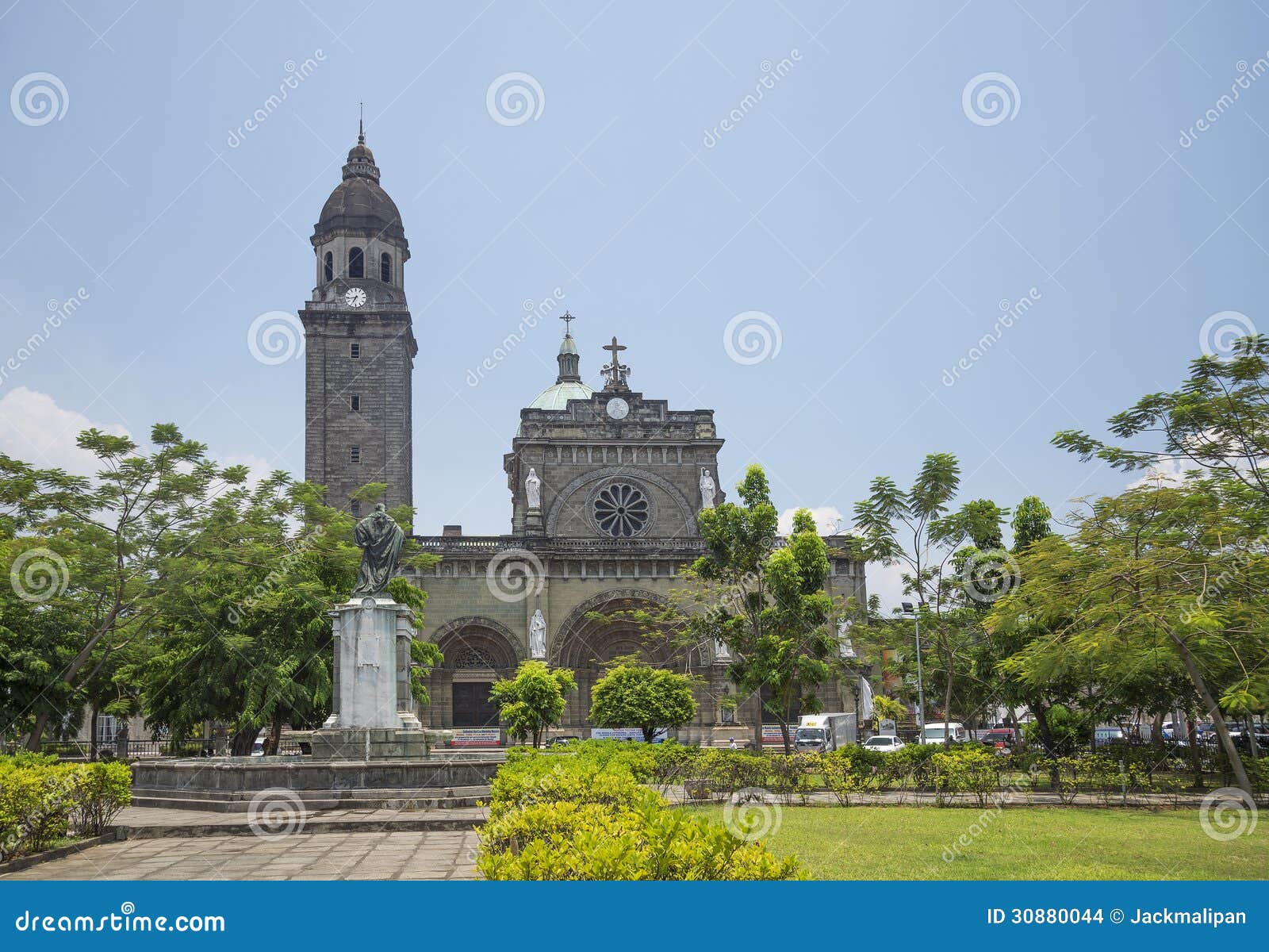 Manila Cathedral Located In The Intramuros District Of Manila Editorial ...