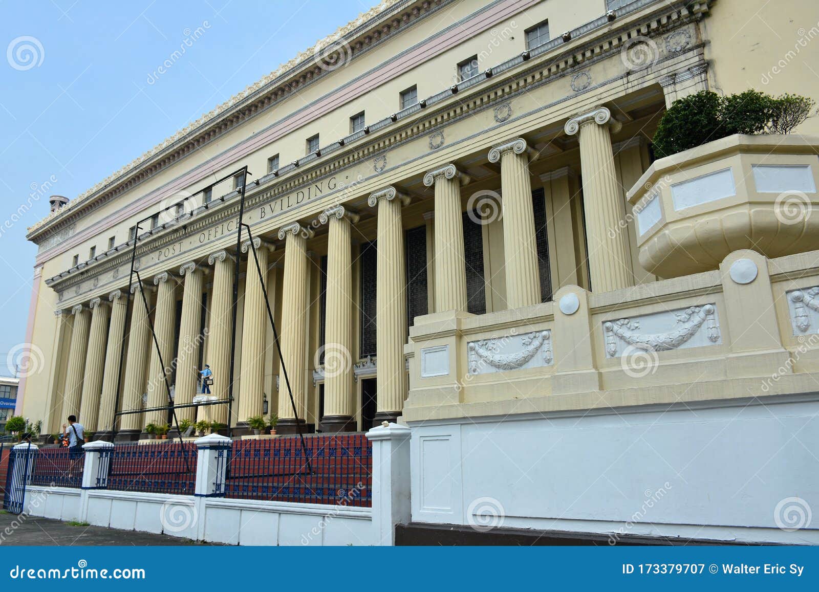 Manila Central Post Office or Also Known As Post Office Building Facade ...
