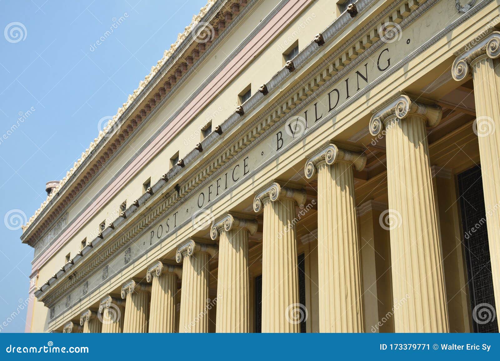 Manila Central Post Office or Also Known As Post Office Building Facade ...