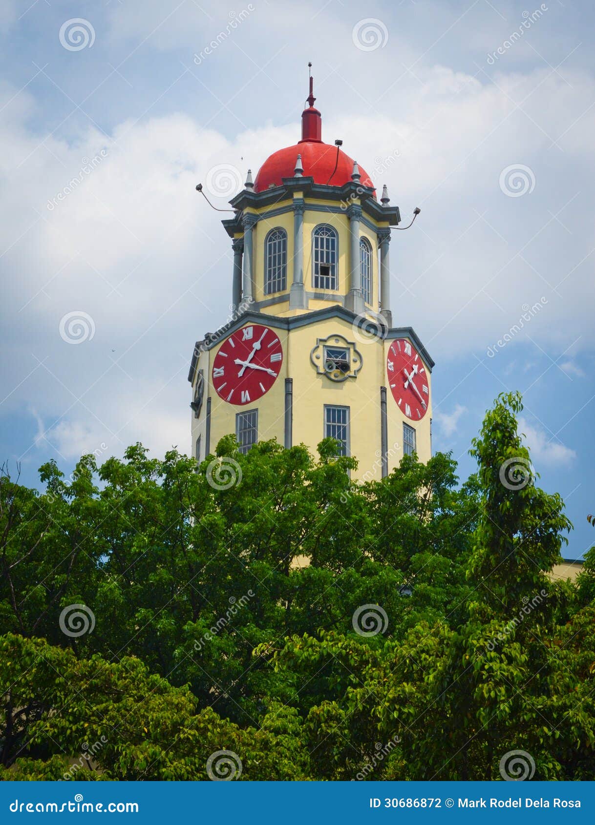 Manila City Hall Clock Tower Stock Photo - Image of luzon, manila: 30686872